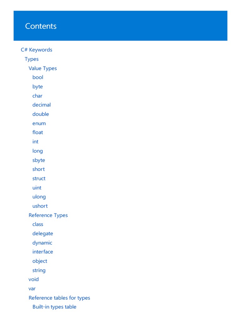 C# Command List | Download Free PDF | C Sharp (Programming Language ...