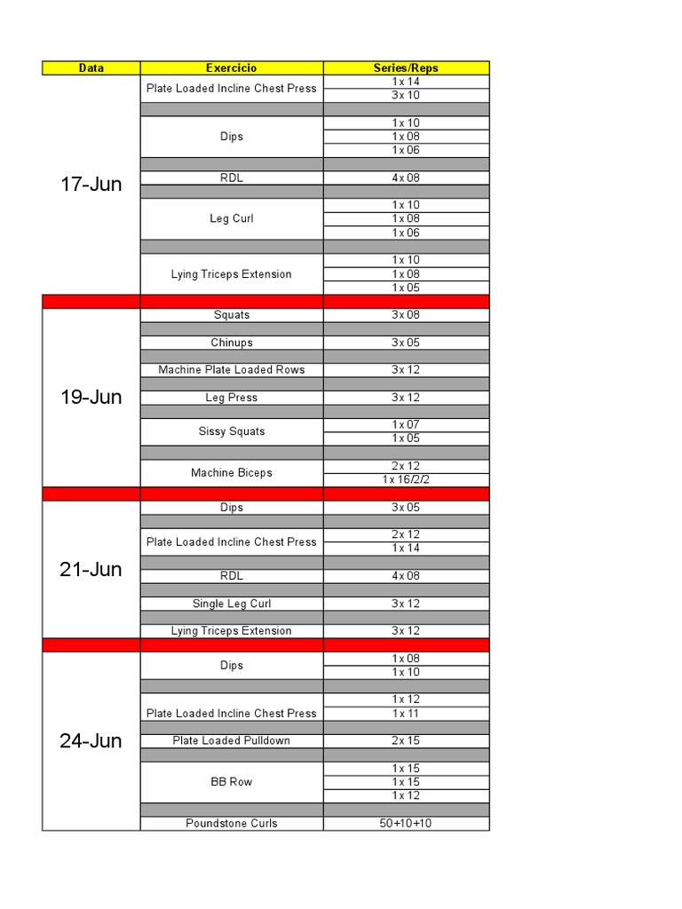 BW Workout | PDF | Athletic Sports | Elbow