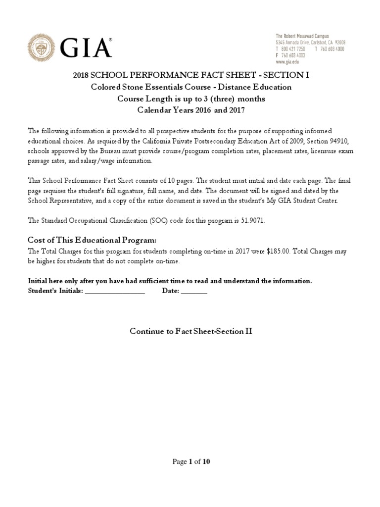 GIA Form | Download Free PDF | Student Loan | Student Loans In The ...