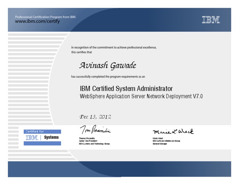 IBM Certified System Administrator - WebSphere Application Server Network Deployment V7.0 | PDF ...