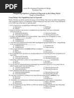 Summative Test Sa Pagbasa at Pagsusuri Sa Ibat Ibang Teksto 50 Items | PDF