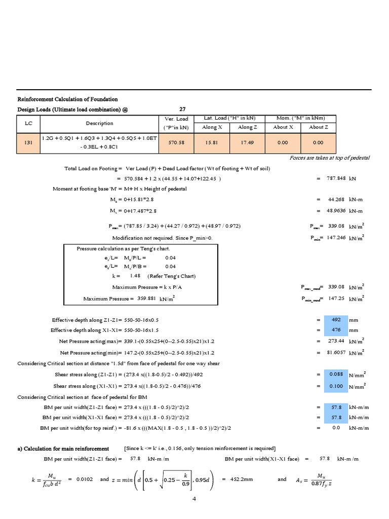 Design of Isolated Foundation - 16 | PDF | Continuum Mechanics | Materials Science