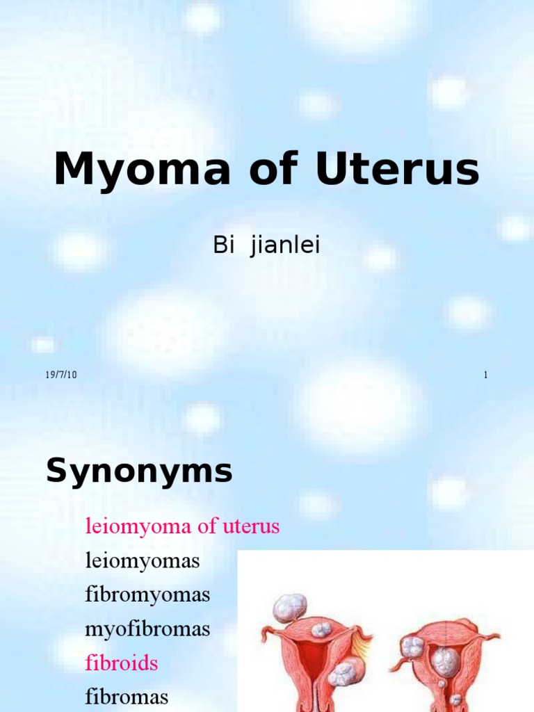 Myoma Pdf Sexual Anatomy Public Health
