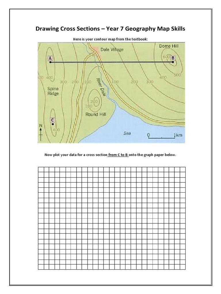 Year 7 Geography: Cross Section Guide | PDF