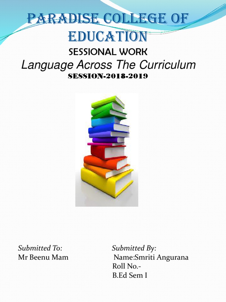 Paradise College of Education: Language Across The Curriculum | PDF
