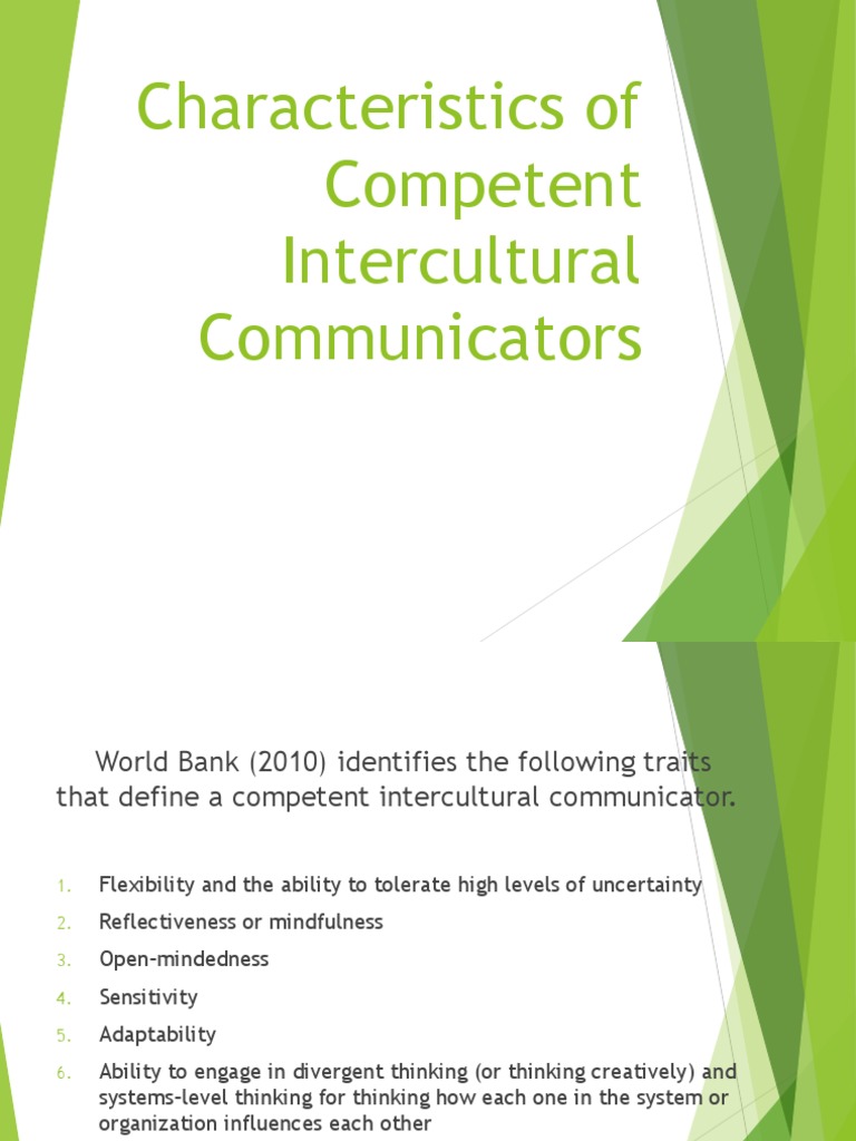Characteristics of Competent Intercultural Communicators | Thought ...