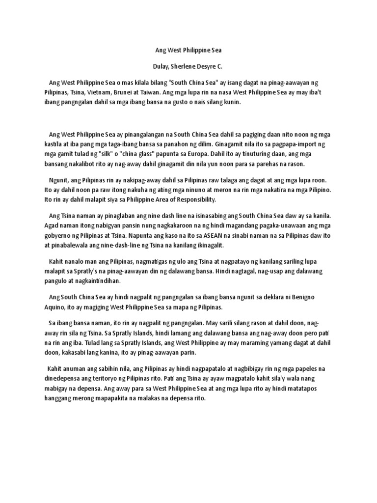Ang West Philippine Sea | PDF