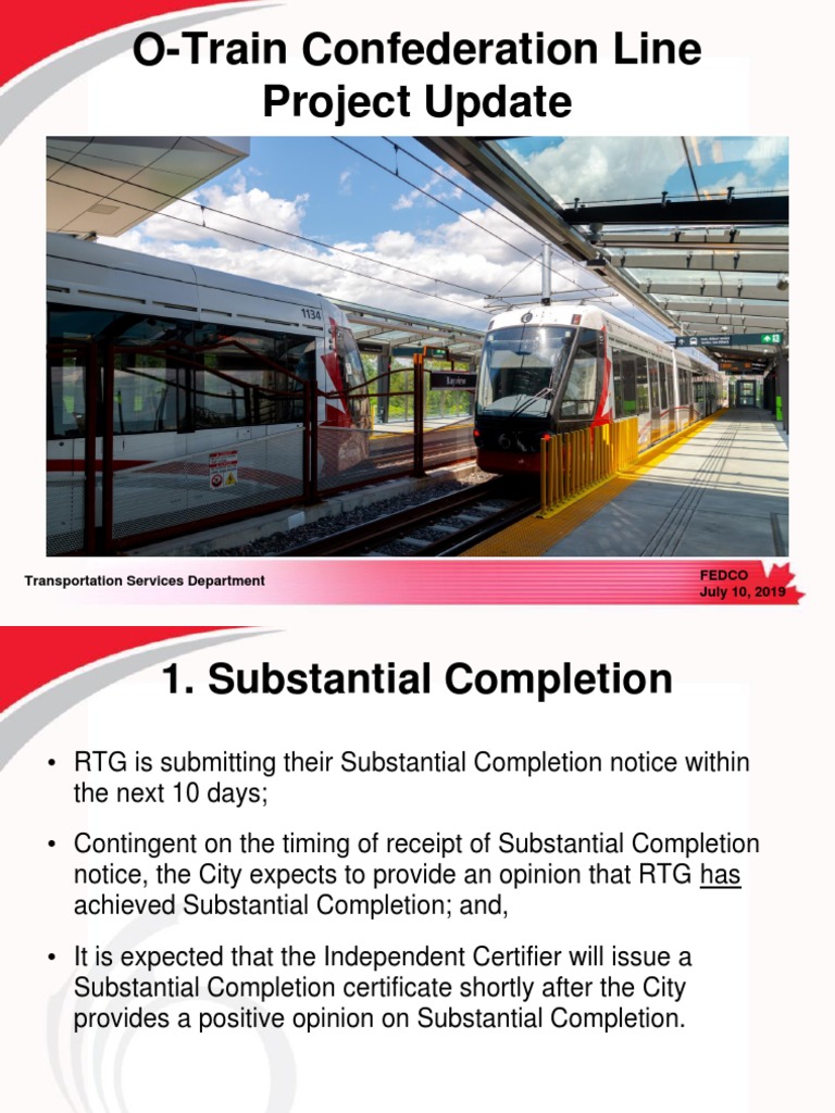 Confederation Line Update - July 10 FEDCO Meeting - FINAL - EN | PDF ...