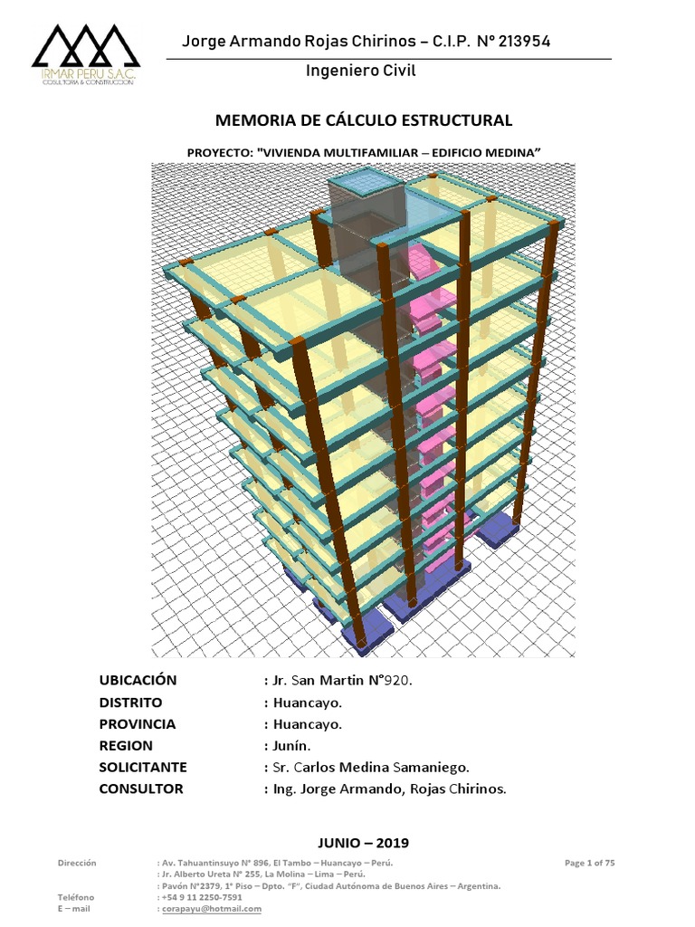 Memoria de Calculo Estructural | PDF | Perú | Construyendo tecnología