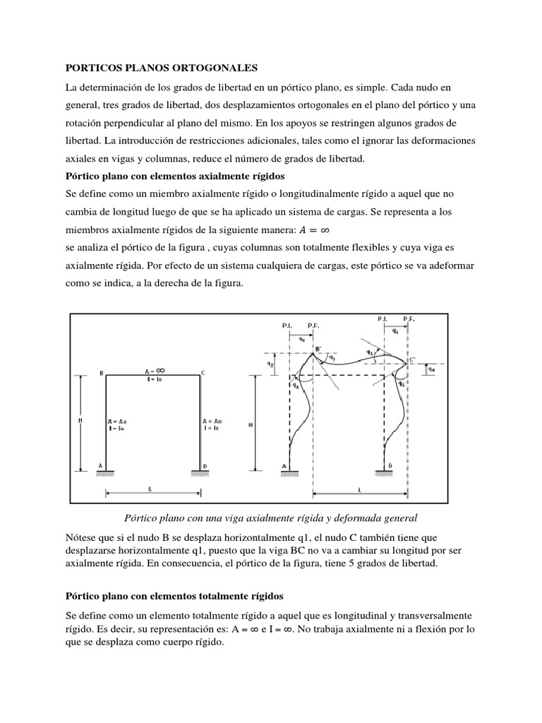 4.porticos Planos Ortogonales | PDF | Doblar | Geometria plana)