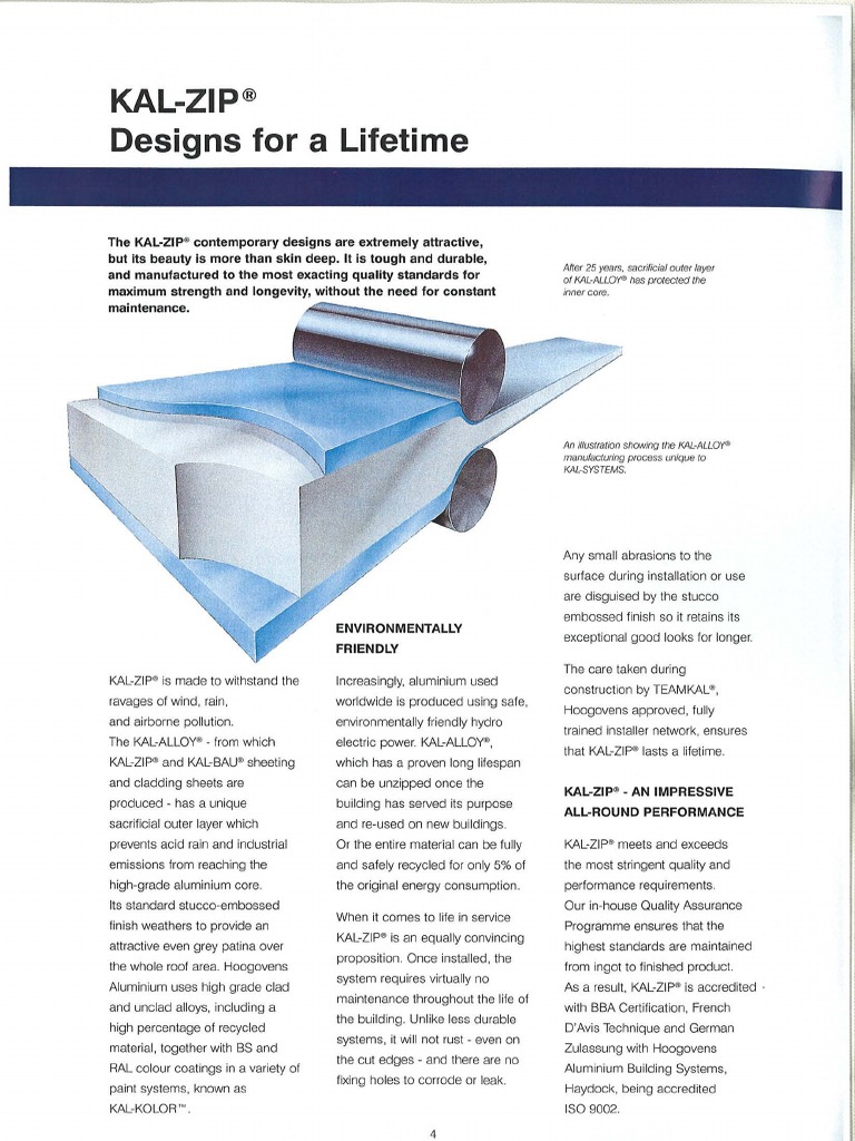 Kal Zip PDF | PDF | Roof | Building Insulation