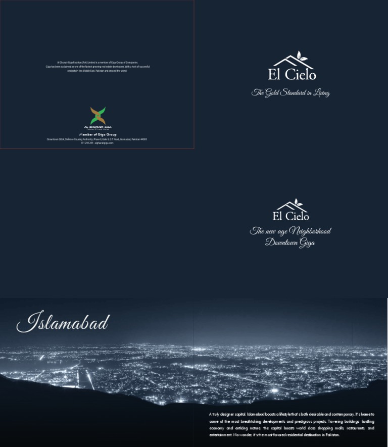 El Cielo Brochure | Download Free PDF | Apartment | Islamabad