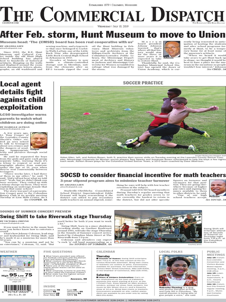 Commercial Dispatch Eedition 7-10-19 | PDF | United States Postal ...