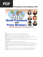 Global Leaders: Presidents & Prime Ministers | PDF | Government ...