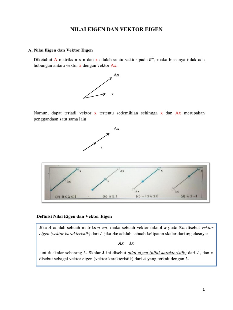 FISMAT (Nilai Eigen & Vektor Eigen) | PDF