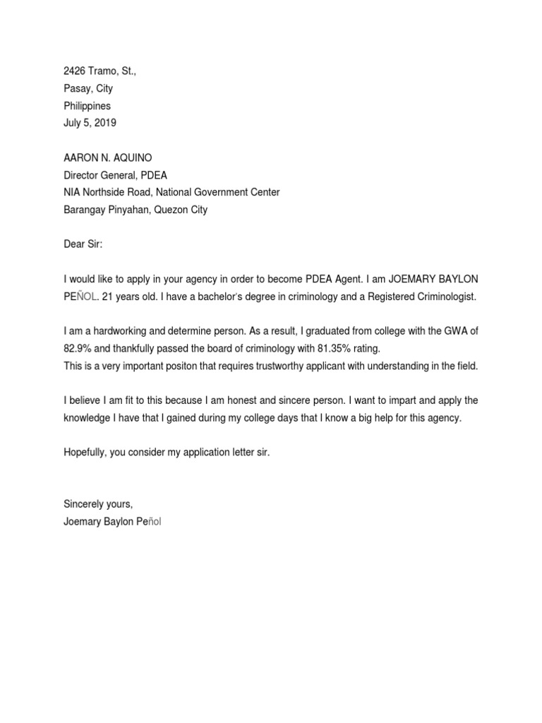 PDEA Letter P PDF | PDF