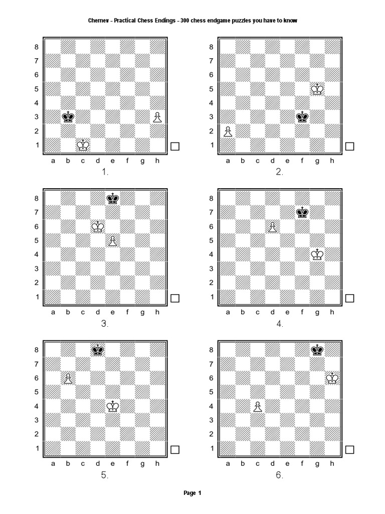 Chernev - Practical Chess Endings - 300 Chess Endgame Puzzles You Have ...