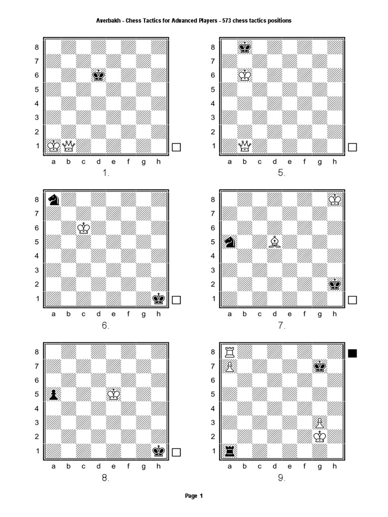 Averbakh - Chess Tactics For Advanced Players - 573 Chess Tactics ...