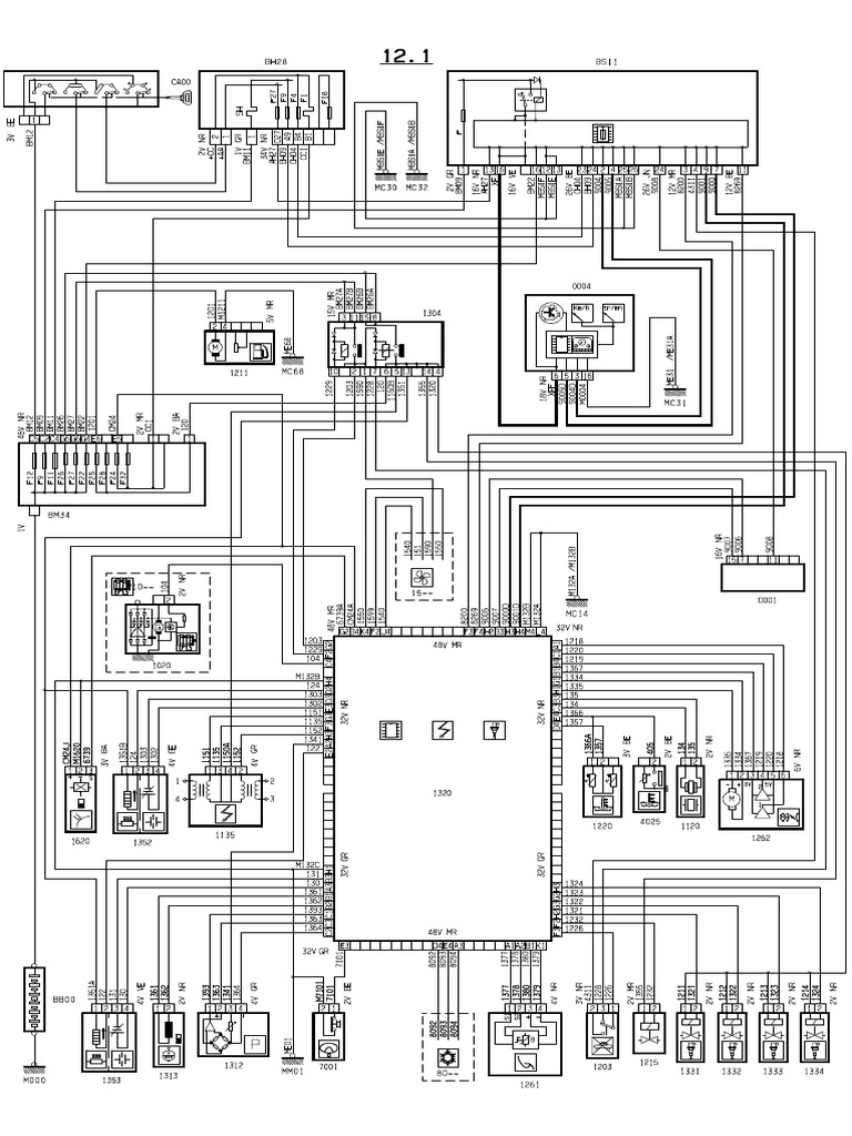 Esquem de Principio Inyeccion-Bosch-ME744 (Peugeot 206) PDF | PDF