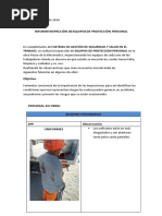 Informe Técnico sobre EPP en Logística | PDF
