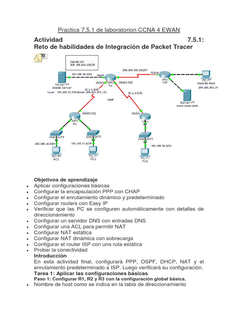 Practica 7 | PDF | Dirección IP | Enrutador (Computación)