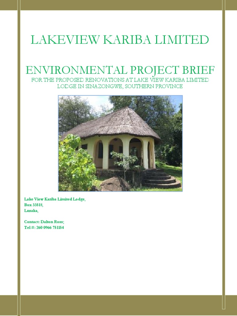 EPB Lakeview Lodge FN | PDF | Environmental Impact Assessment ...