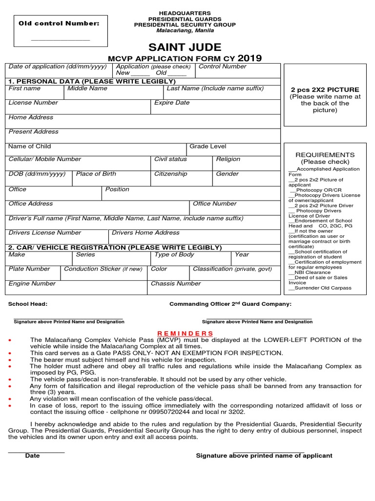 Saint Jude Form 2019 | PDF | Government Information | Government