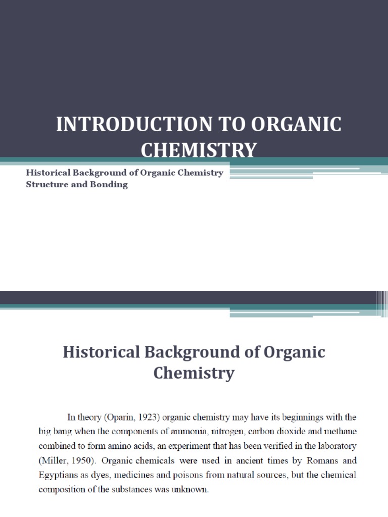 Introduction to Organic Chemistry Basics | PDF | Chemical Polarity ...