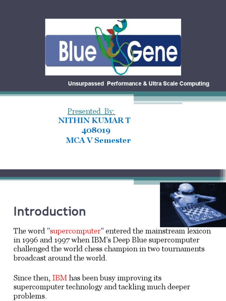 Blue - Gene Super Computer | PDF | Supercomputer | Information Technology