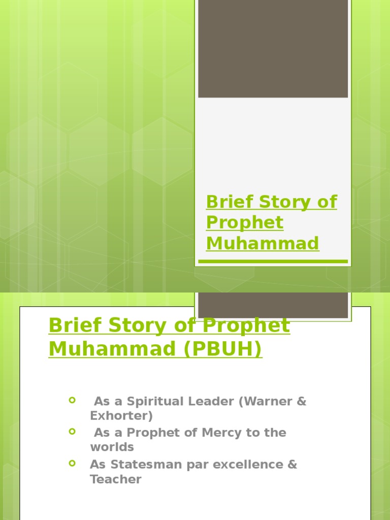 Prophet Presentation | Download Free PDF | Muhammad | Medina