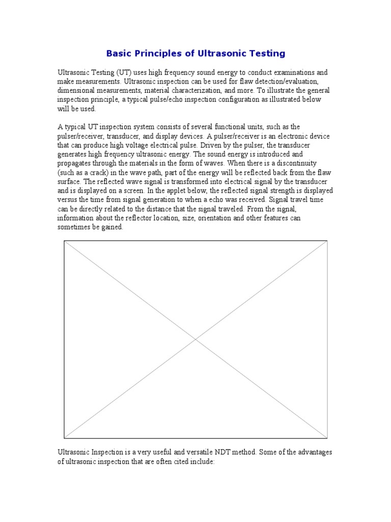 Basic Principles of Ultrasonic Testing PDF | PDF | Ultrasound | Waves