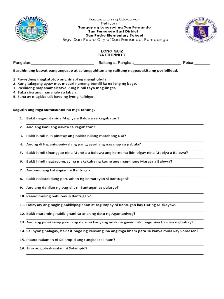 Filipino 7 | PDF