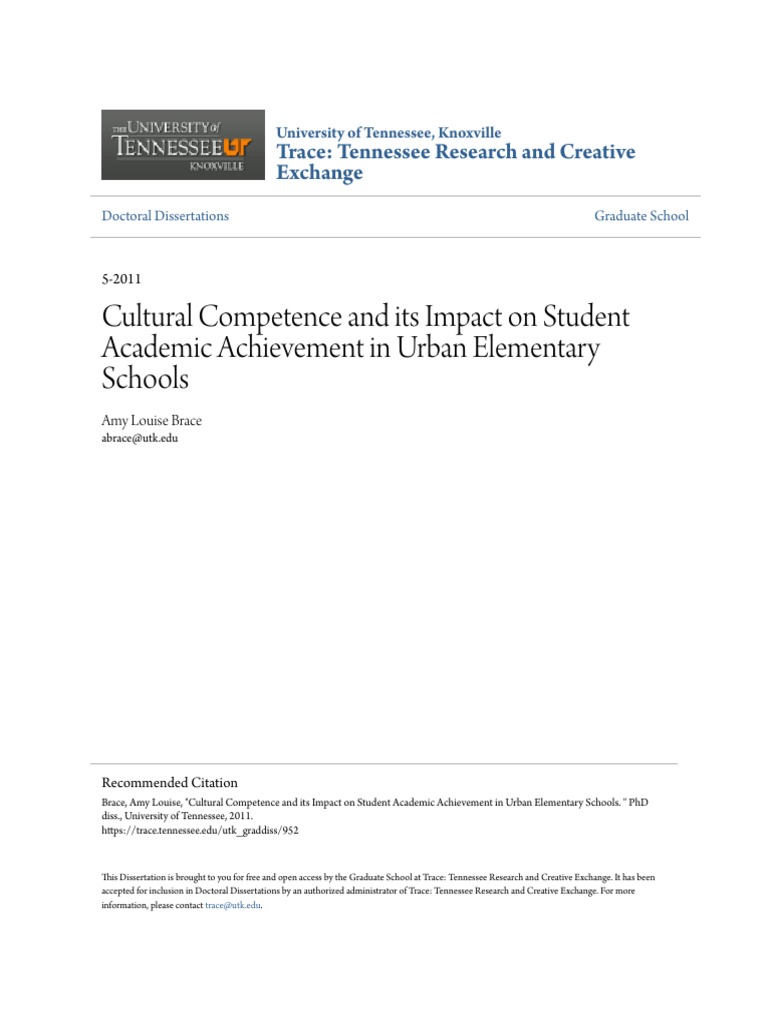 Cultural Competence and Its Impact On Student Academic Achievement ...