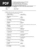 Soal PTS Pjok Kelas 7 Semester 1 Kurikulum Merdeka | PDF