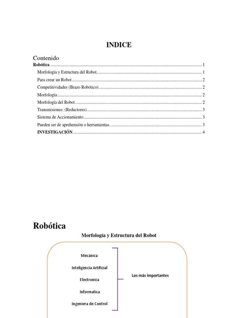 Morfologia Del Robot | PDF | Solenoide | Robot