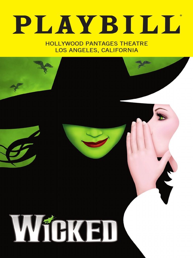 Hollywood Pantages - Wicked Playbill | PDF | Performing Arts | Broadway ...