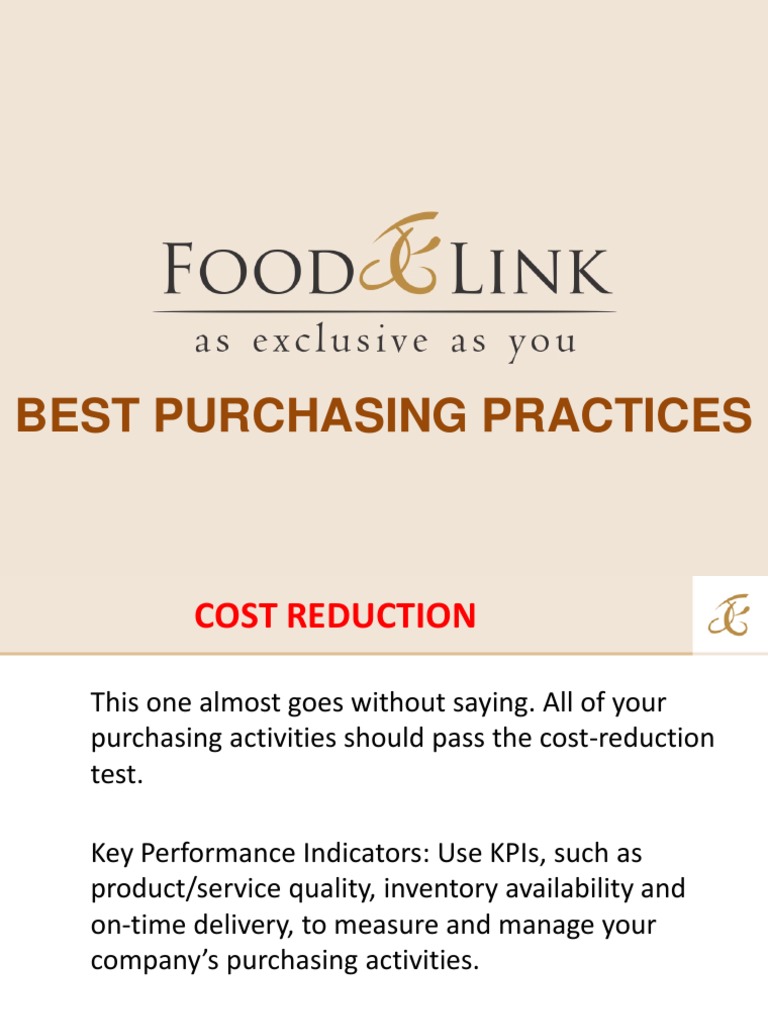 Best Practices for Purchasing Optimization | PDF | Business