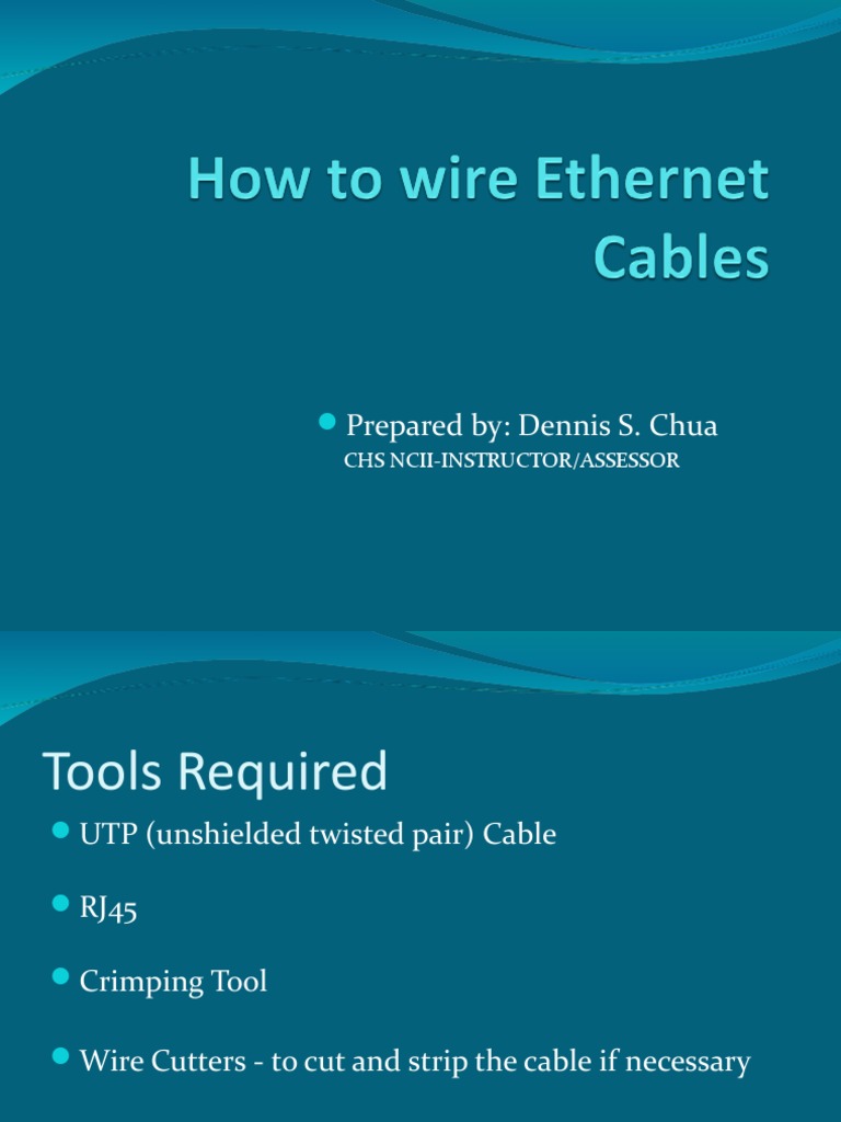 How To Wire Ethernet Cables | PDF