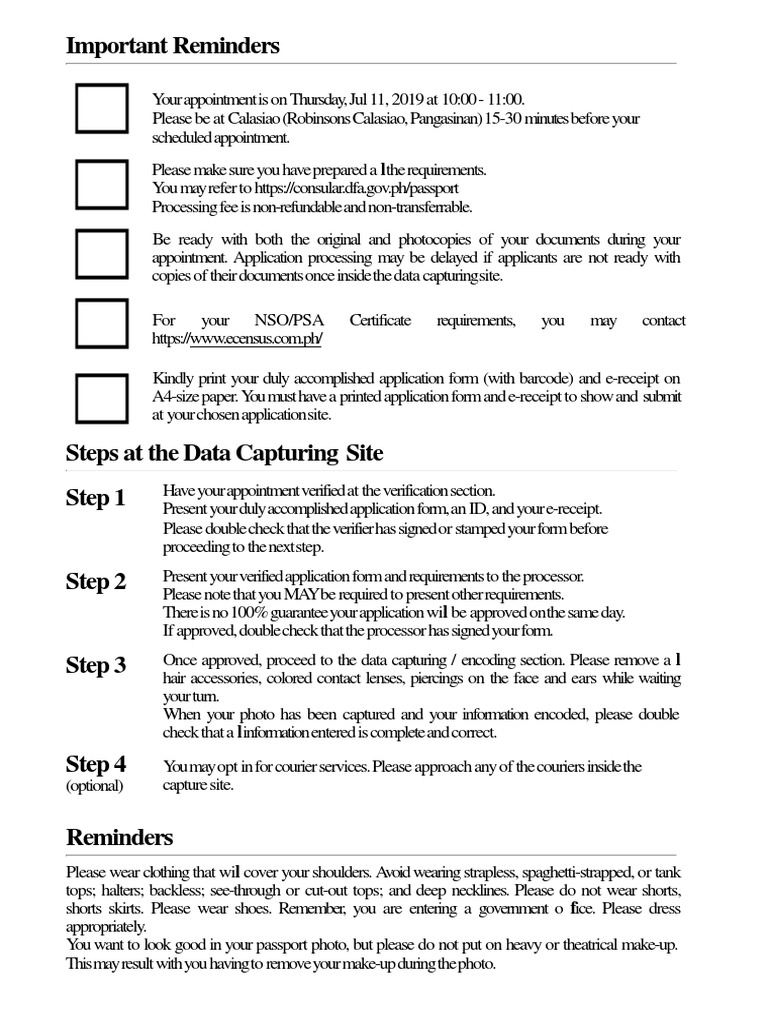 Important Reminders | PDF | Business