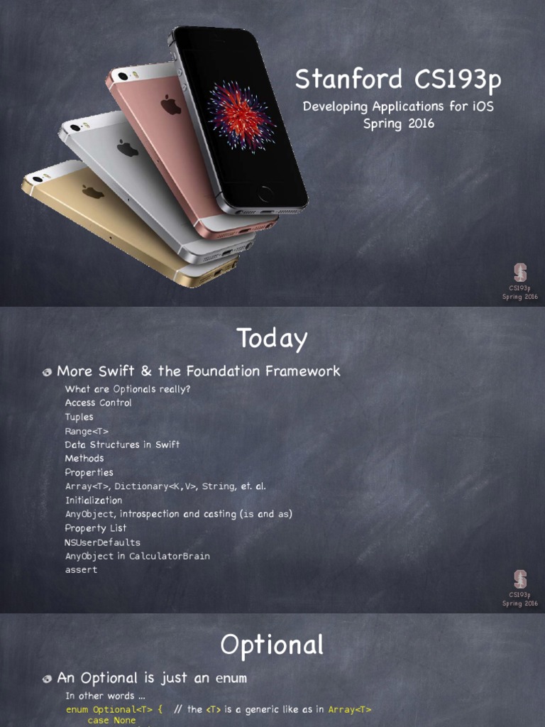 Stanford CS193p: Developing Applications For iOS Spring 2016 | PDF | Parameter (Computer ...