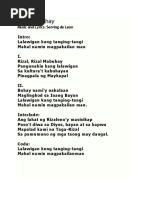 Mabuhay Rizal Lyrics | PDF