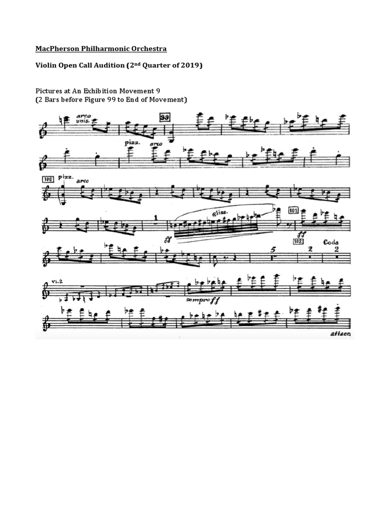 MPPO 2019 QTR 2 Violin Excerpt | PDF
