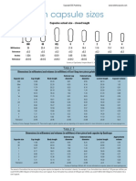 Capsugel DBcaps Sizing Information 1 | PDF | Engineering Tolerance | Drugs