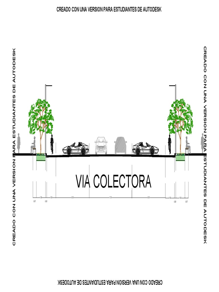 Corte de Vías Colectoras en Arquitectura | PDF