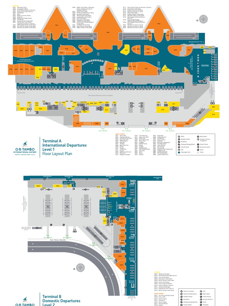 Terminal A International Departures Level 1: Floor Layout Plan | PDF ...