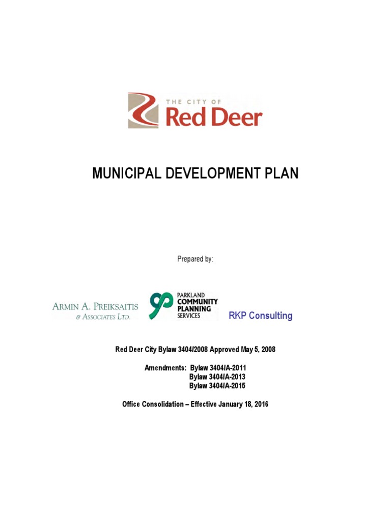 Municipal Development Plan | PDF | Economic Development | Sustainability
