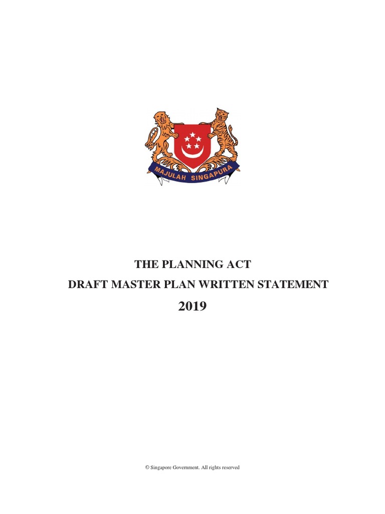 Draft Master Plan Written Statement 2019 | PDF | Zoning | Apartment