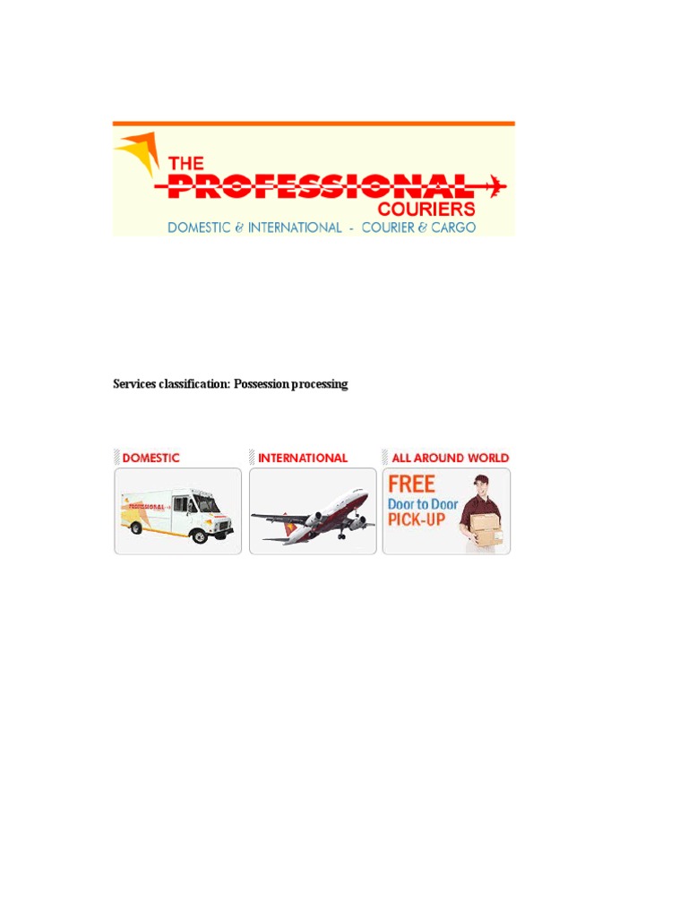 Possession Processing Services Overview | PDF | Business | Cargo