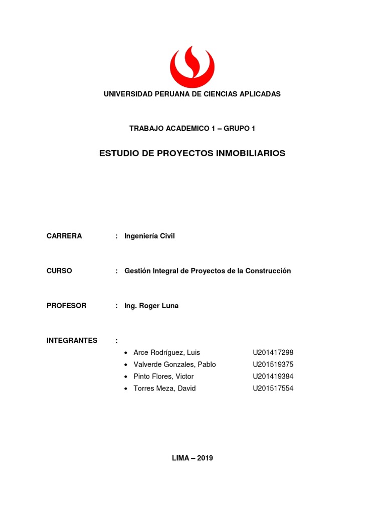 Reporte Proyecto Inmobiliario Mod2 | PDF | Lima | Oferta y demanda