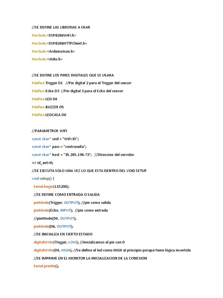 Codigo de Arduino | PDF | Servidor web | Internet y web